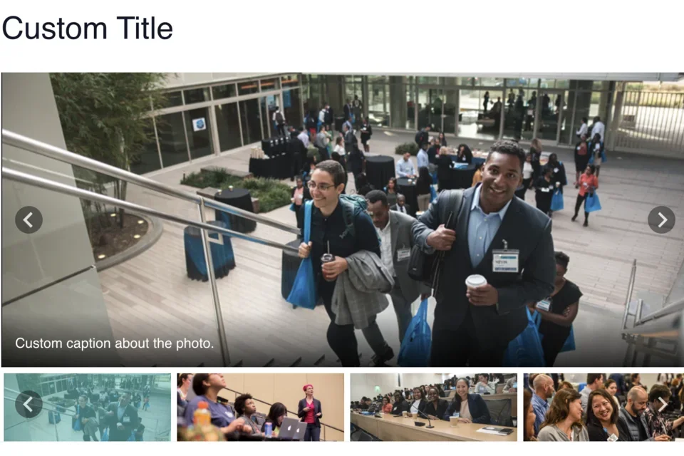 Gallery Component Enhancements | Health Sciences Enterprise CMS