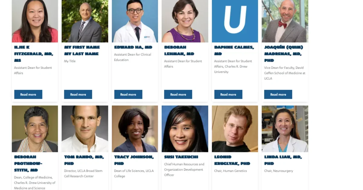 New Component Called "Person Listing" | Health Sciences Enterprise CMS